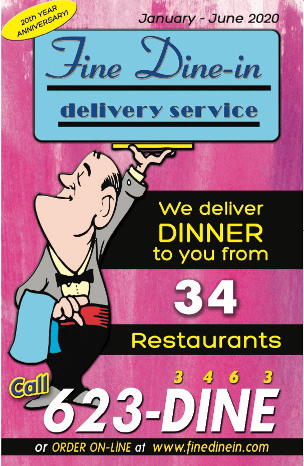 Fine Dine-In’s new book offers deliver from 34 Restaurants!
