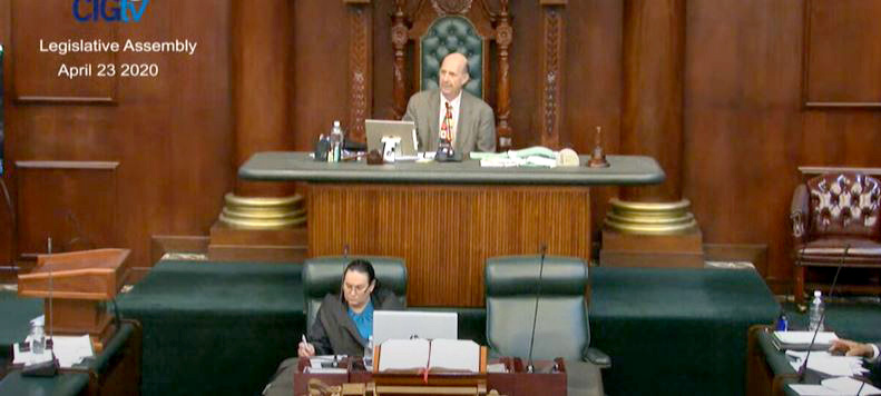 Legislative Assembly Holds Historic Sitting