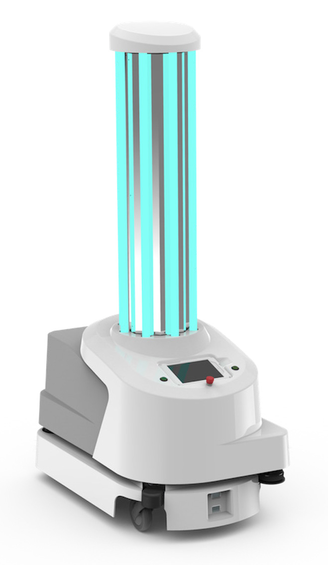 Robot that kills pathogens in the workplace