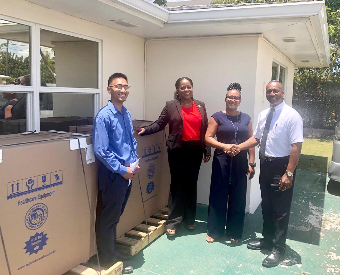 Rotary Sunrise donates Shower Chairs for Special Needs Residents to DCFS