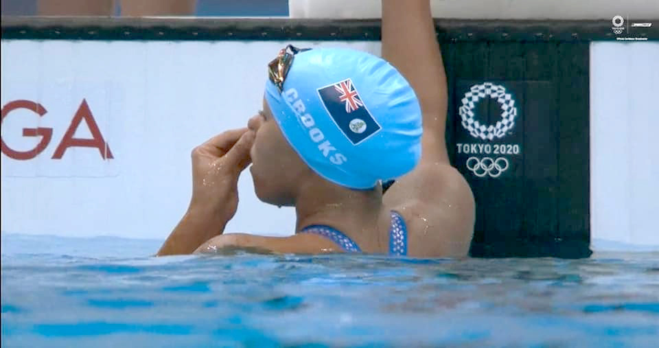 Crooks is second and breaks own record