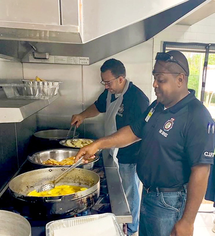 Fire Service Partners with DCFS to Feed East End Seniors