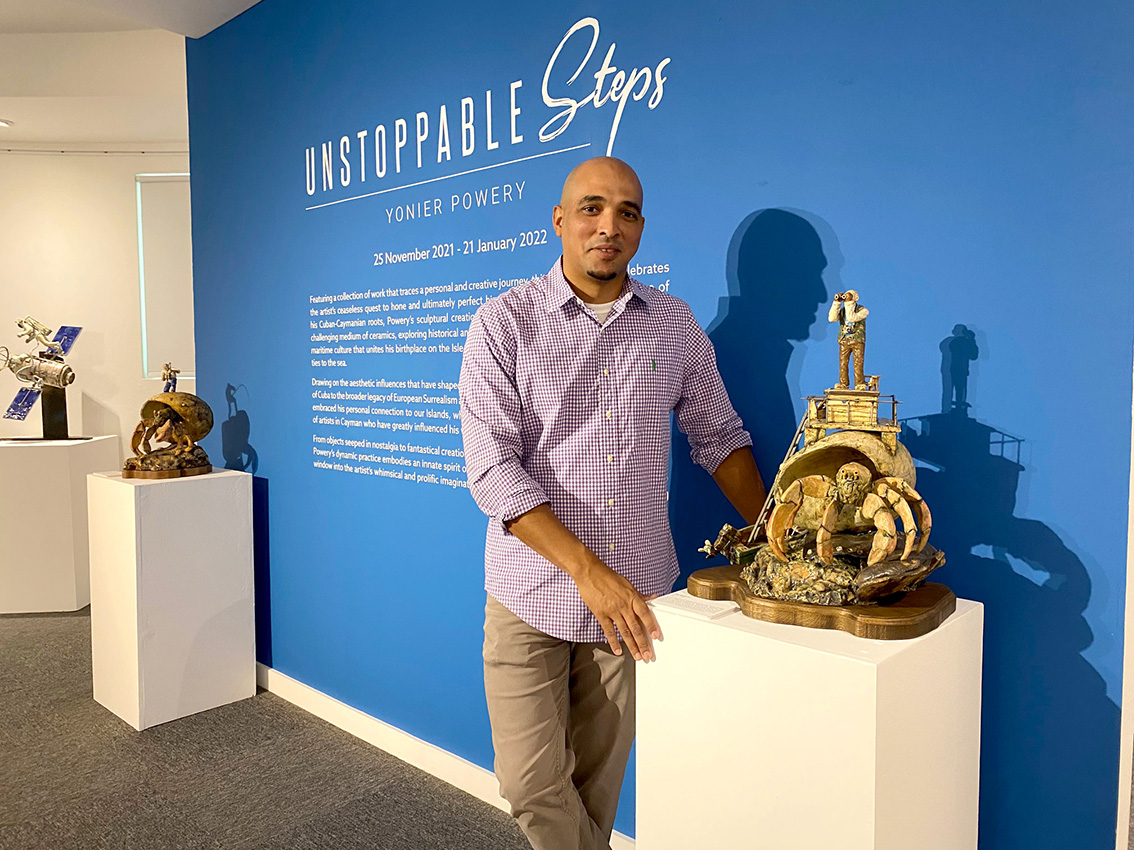 Unstoppable artist showcases sculptures
