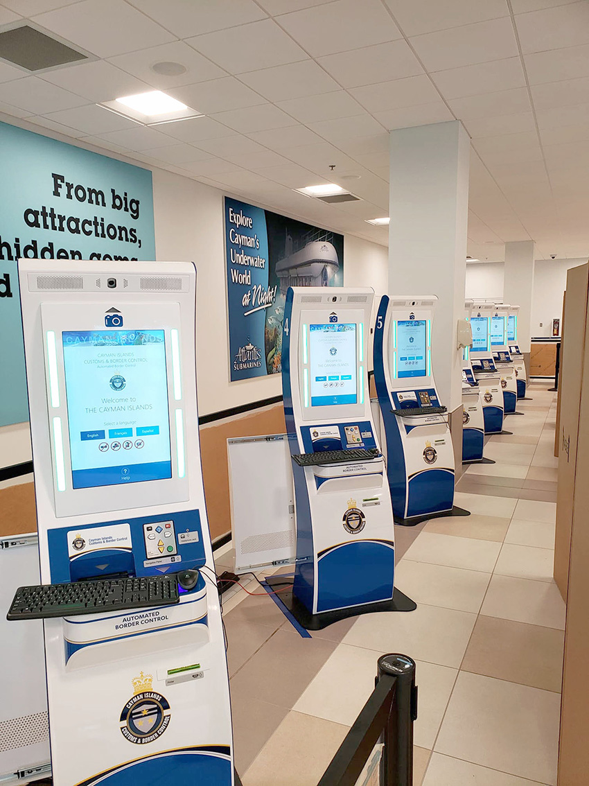 Automated border control kiosks at ORIA