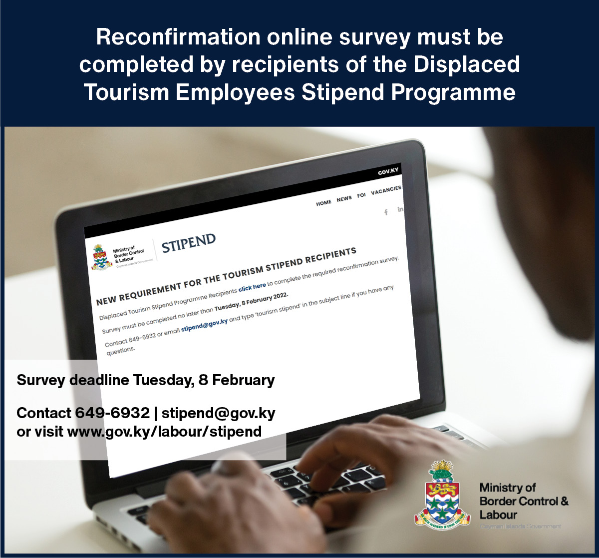 Displaced Tourism Employee Stipend Programme recipients asked to ...