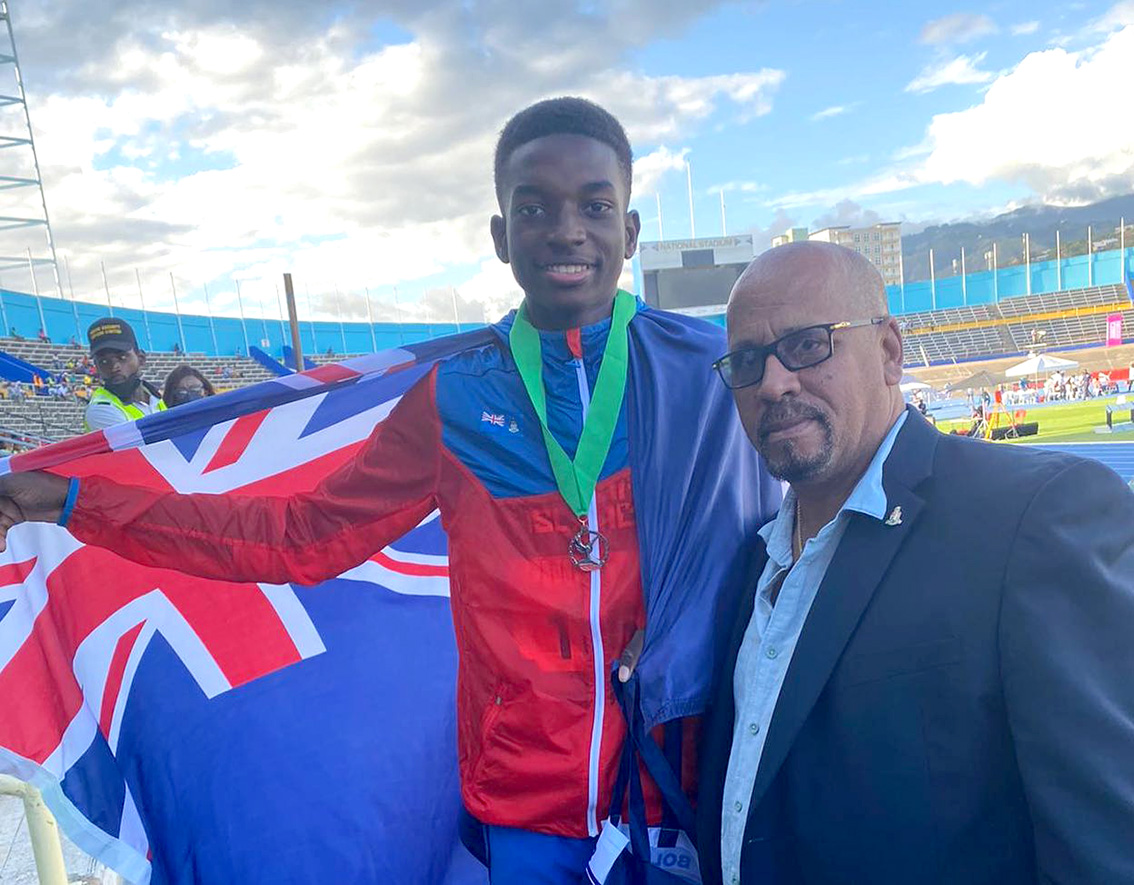 Stone leaps to CARIFTA double