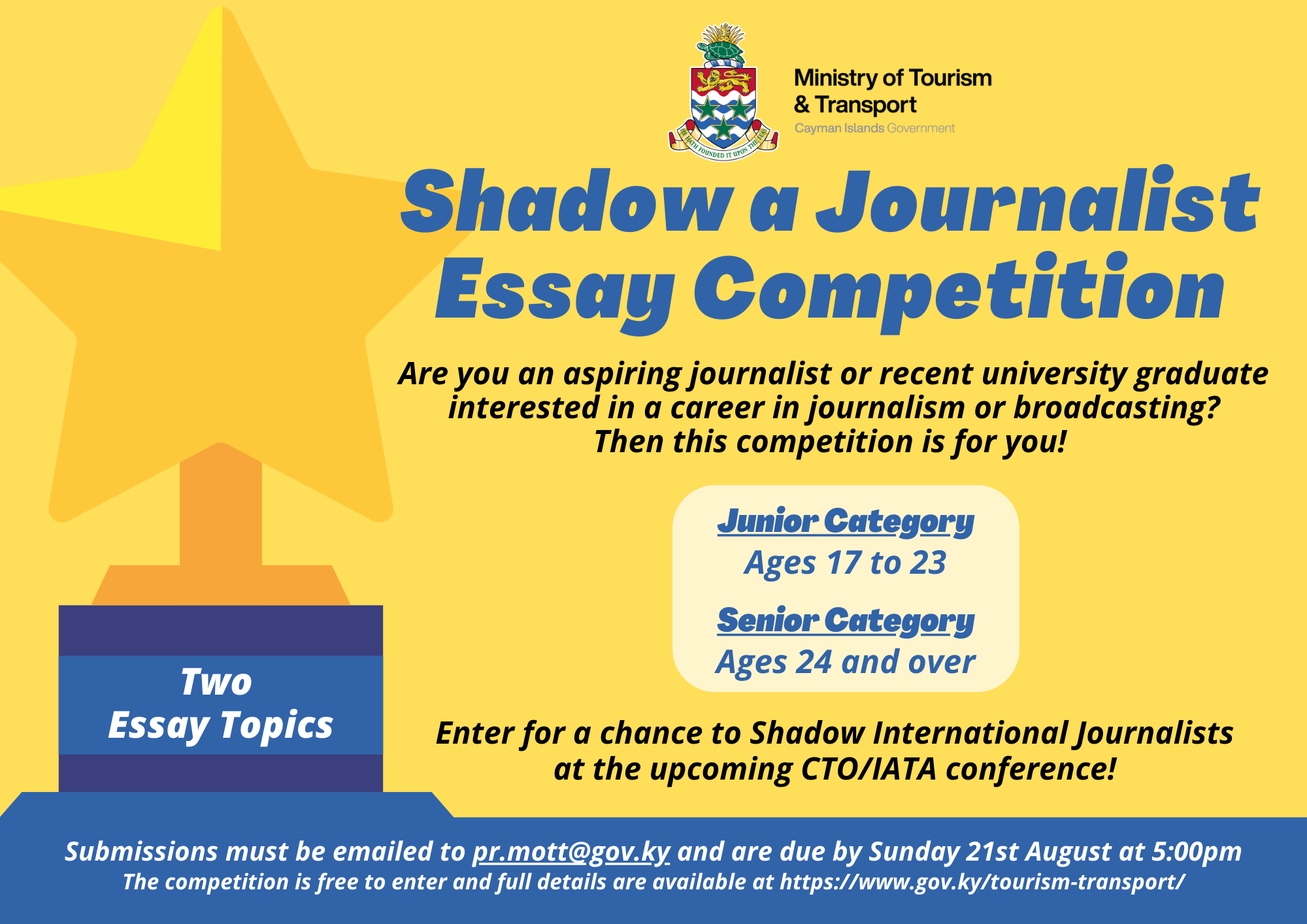 Ministry of Tourism & Transport Launches Essay Competition