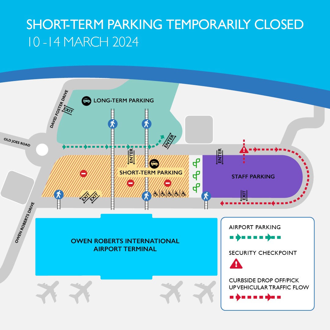 Short-Term Parking lot at ORIA temporarily closed to facilitate Airport ...