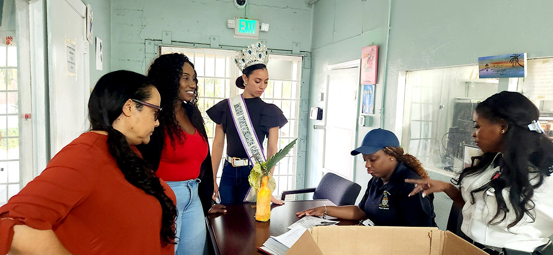 Representatives from The Lean on Me Foundation and Miss Universe Cayman ...