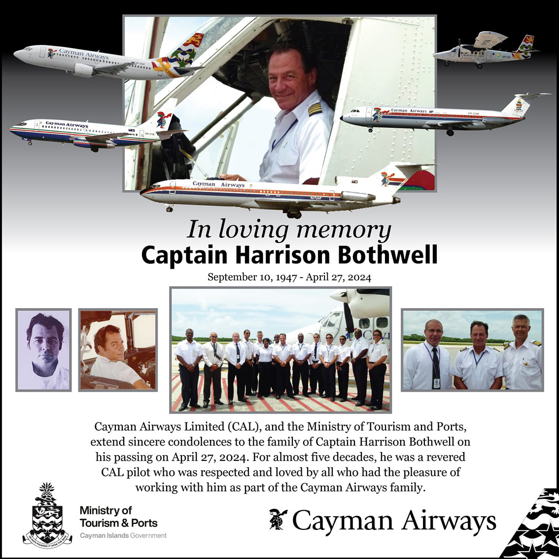 Captain Harrison Bothwell passes