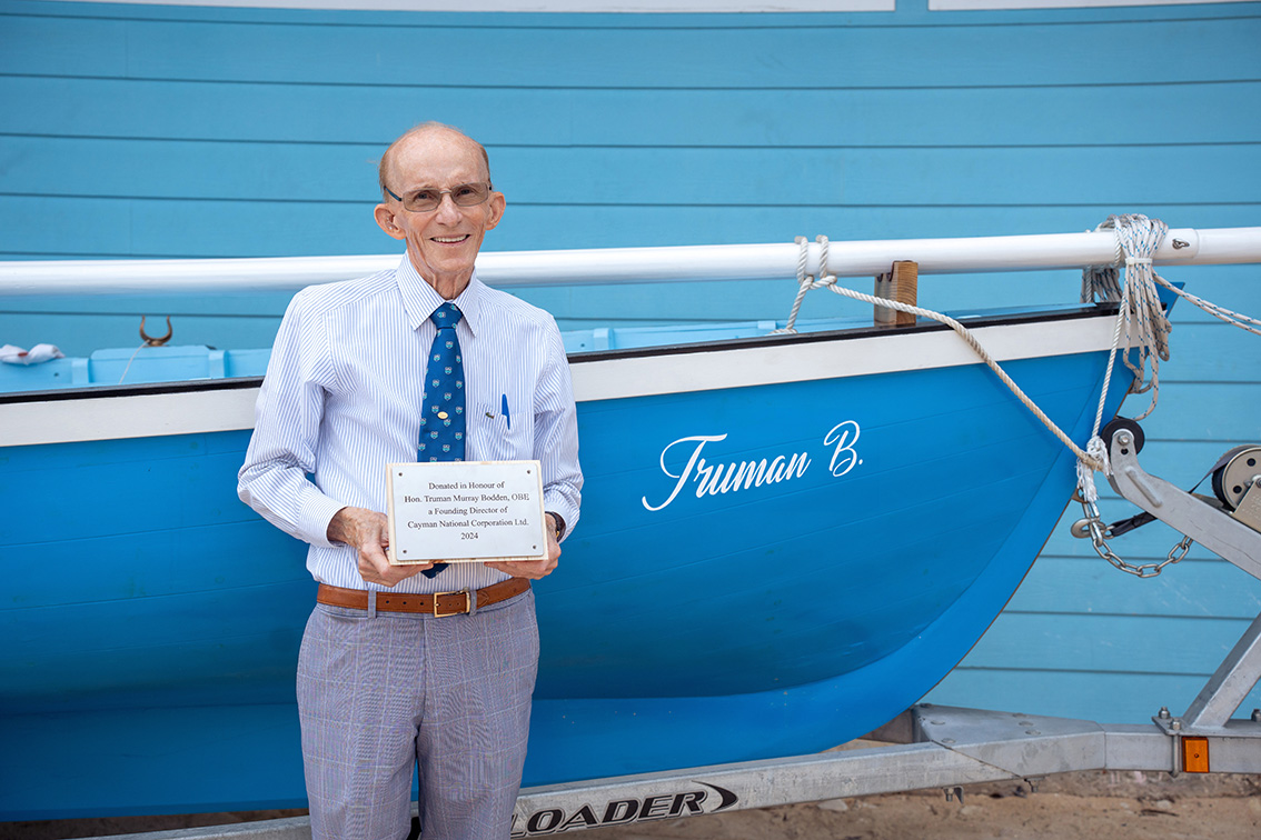 Cayman National donates new catboat to Cayman Catboat Club