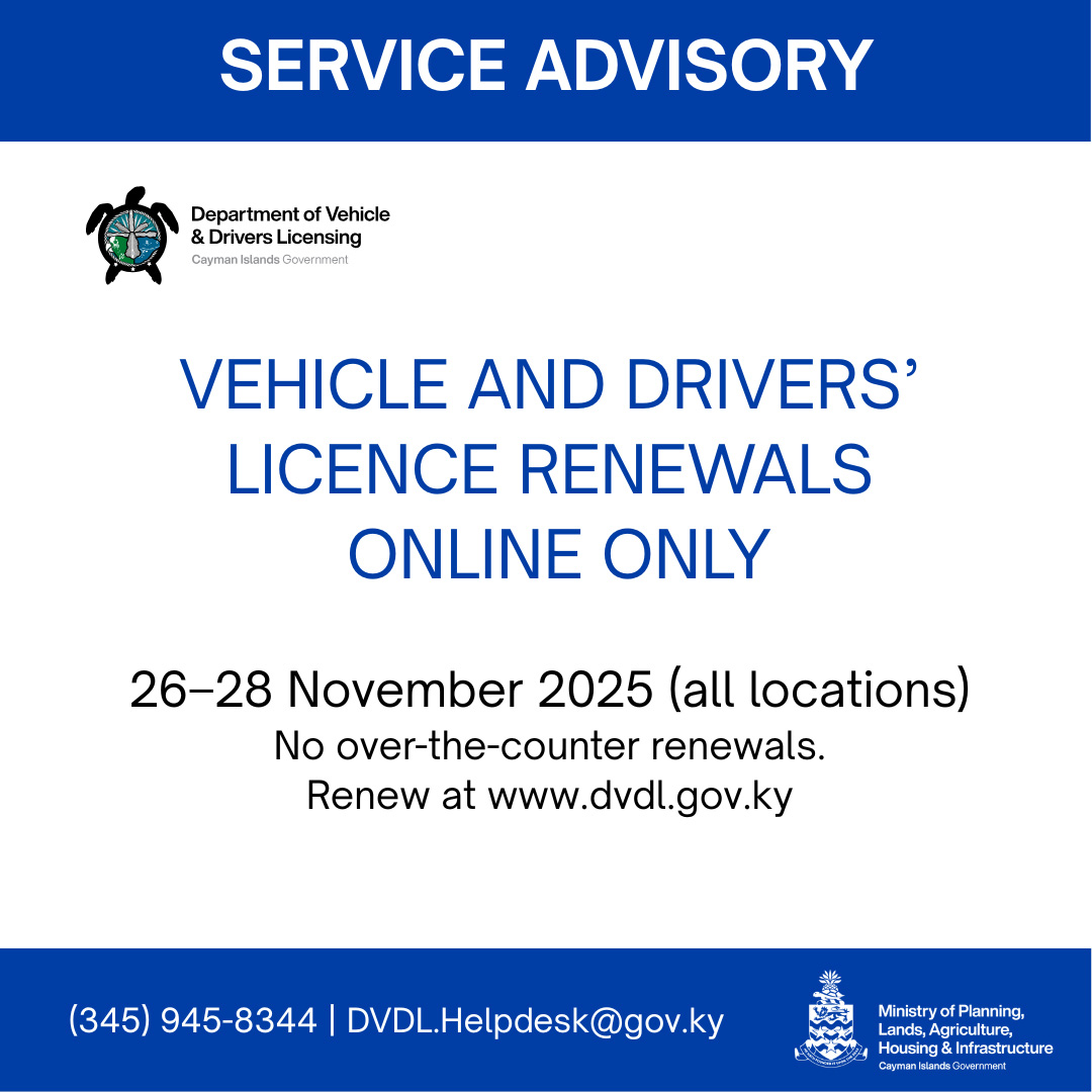 Vehicle & Driver License Renewals Limited to ONLINE ONLY, November 26th ...